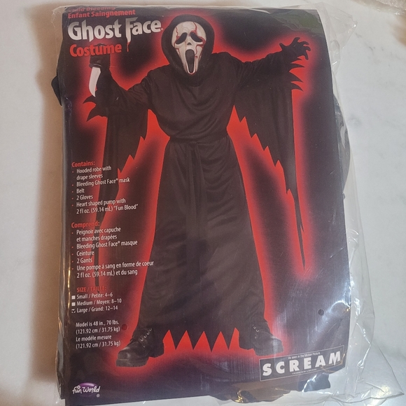 Fun World | Costumes | Child Bleeding Ghost Face Costume Large 214 ...